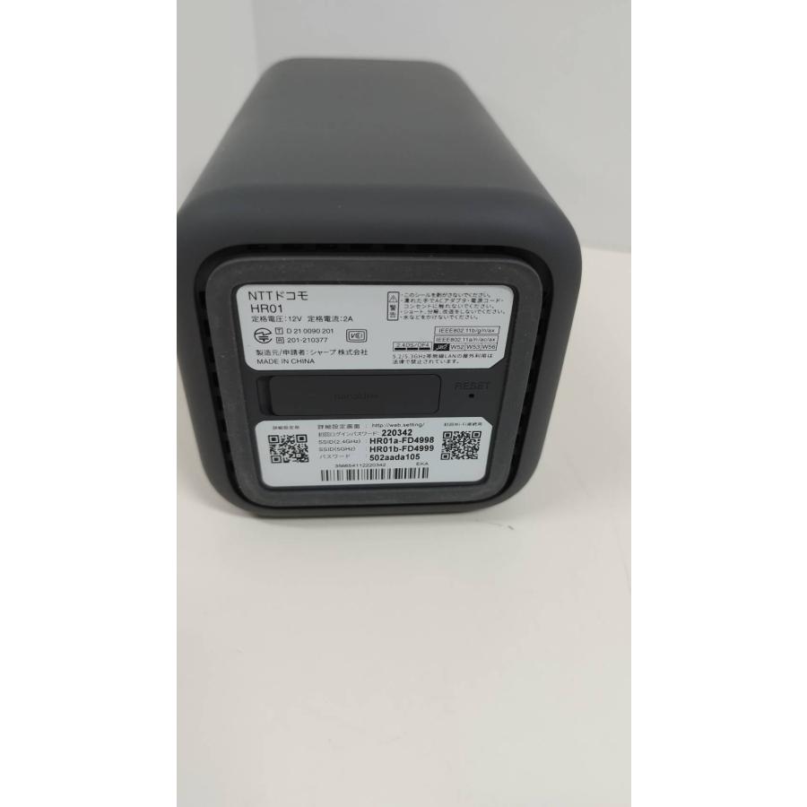 【美品】docomo home 5G HR01/Wi-Fiルーター/ダークグレー : u1115089201 : 中古パソコンショップNS ...