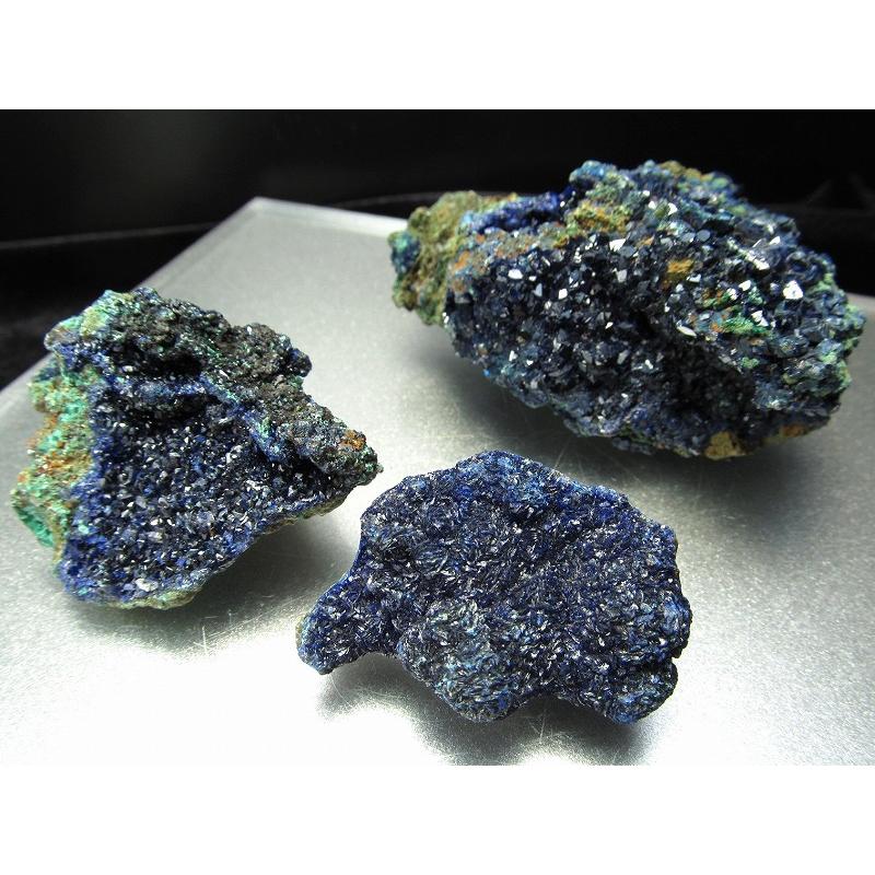 濃厚発色 アズライトマラカイト (アズロマラカイト)原石 重さ 約75g-90g キラキラ光沢結晶 藍銅鉱原石 中国 安微省産 : パワーストーン 天然石 ComRose - 通販 ...