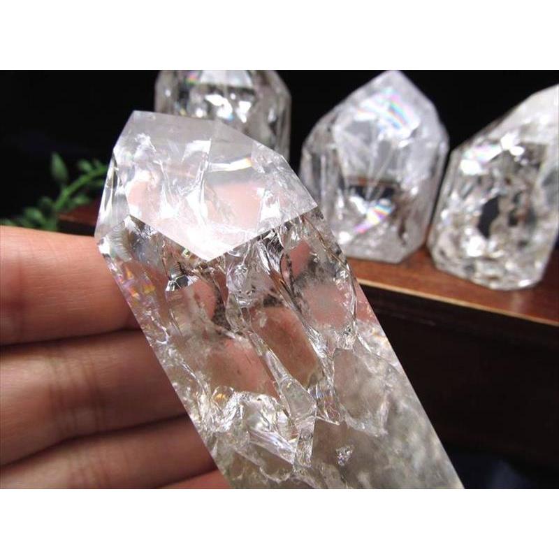 レインボー クラック 水晶 ポイント 約50g-60g 幸運 ポジティブ エネルギー ブラジル ディアマンティーナ産 : ok-210250-p : ComRoseパワーストーン・天然石専門店 ...