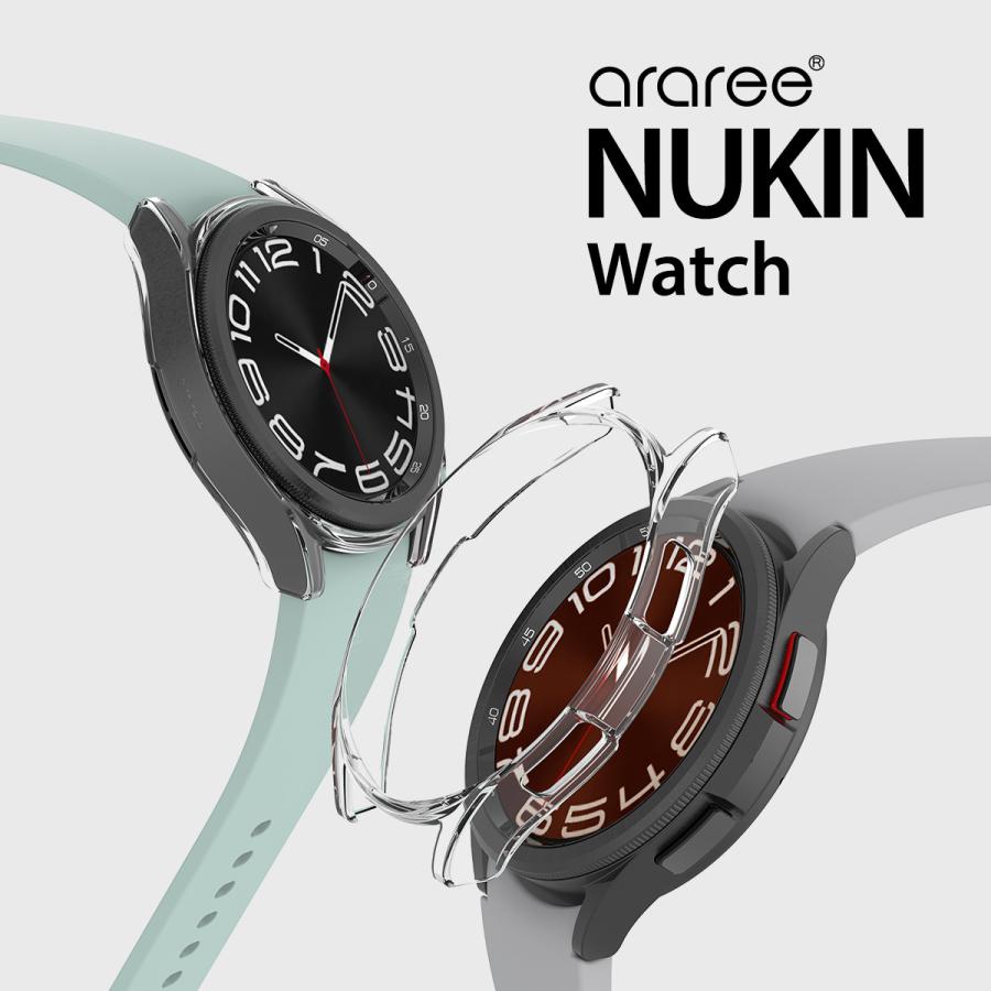 araree Galaxy Watch 6 Classic ケース 耐衝撃 傷防止 薄型 軽量 クリア カバー Samsung ギャラクシー ウォッチ クラシック 47mm 対応 Nukin ...
