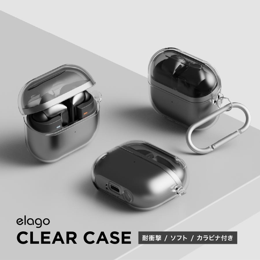 elago Galaxy Buds3 Pro ケース カラビナ 付 耐衝撃 ソフト elago Galaxy Buds3 Pro ケース カラビナ 付 耐衝撃 ソフト