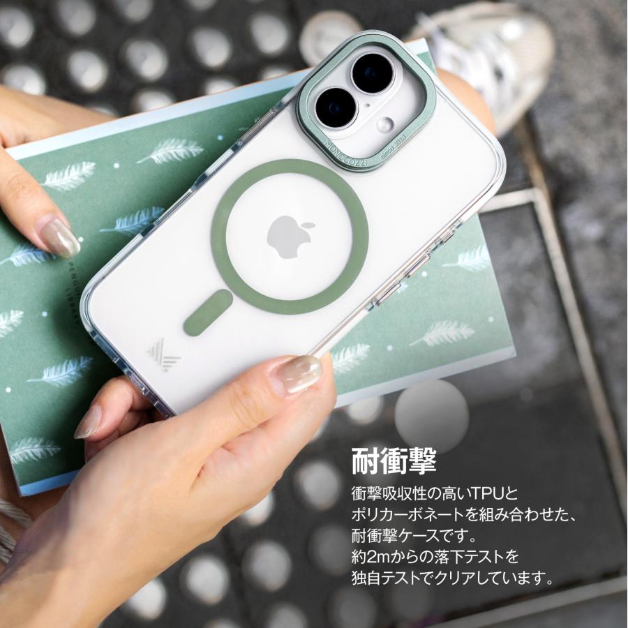 iPhone 16 Pro Max ケース クリア MagSafe 対応 スタンド 付 耐衝撃 マグセーフ スマホケース iPhone16 ...