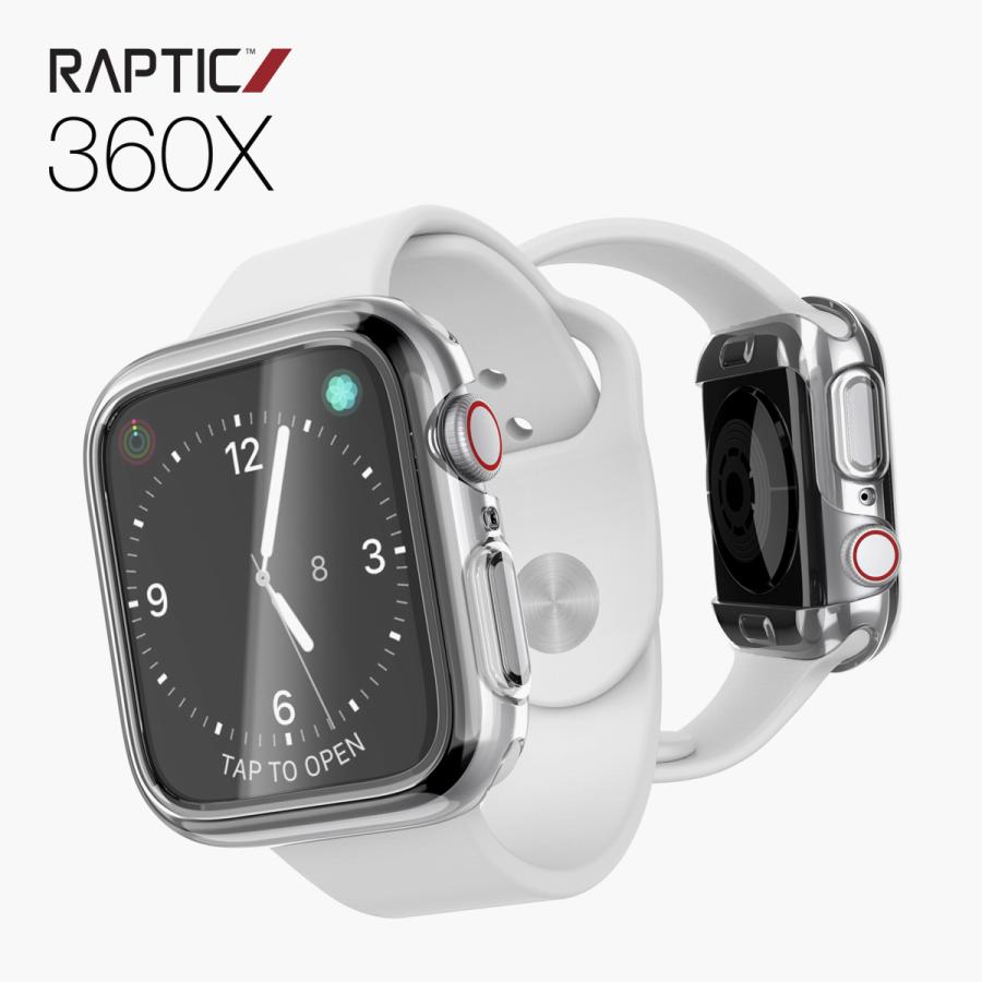RAPTIC Apple Watch 40mm Series SE2 SE 6 5 4 ケース クリア 全面保護 耐衝撃 薄型 カバー ...