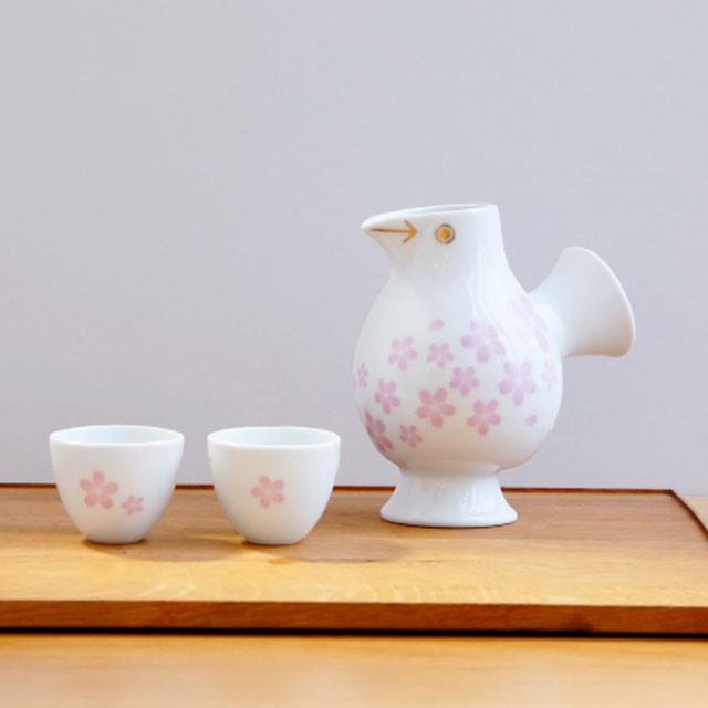 Lisa Larson リサラーソン おさけとり さくら ピンク 鳥の形の Lisa Larson リサラーソン おさけとり さくら ピンク 鳥の形の