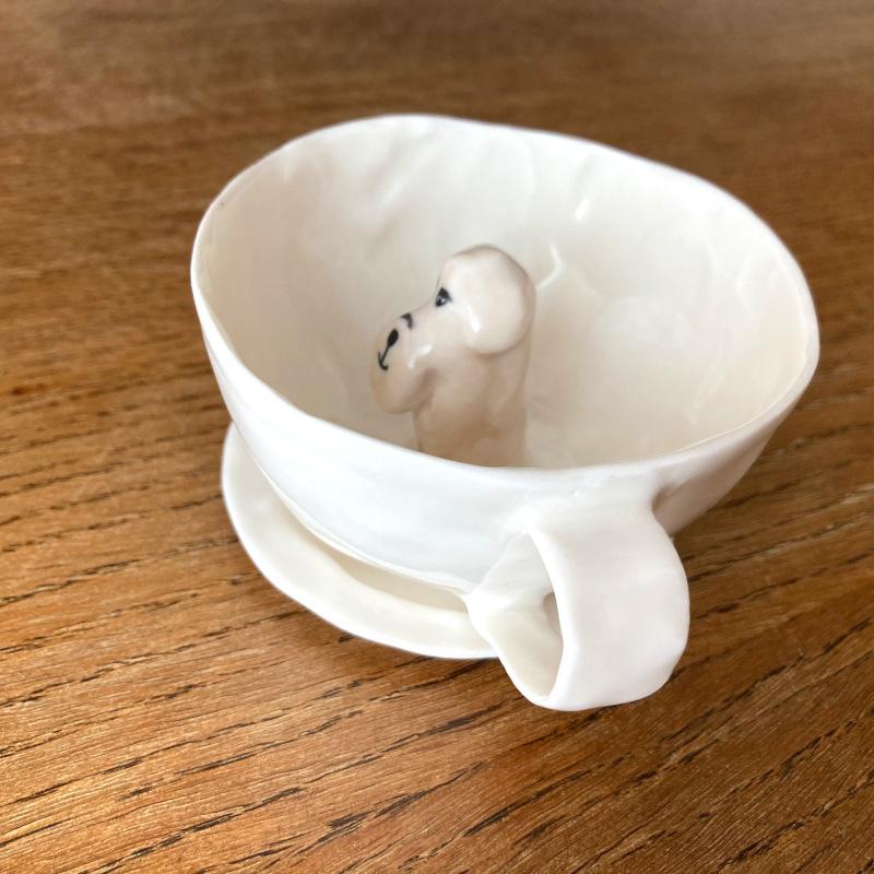 エレオノール・ボストロム カップ&ソーサー 犬 テリア コーヒー エレオノール・ボストロム カップ&ソーサー 犬 テリア コーヒー