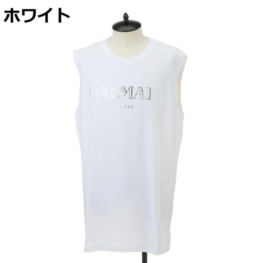 BALMAIN バルマン メンズ タンクトップ ブラック ホワイト ロゴ BALMAIN バルマン メンズ タンクトップ ブラック ホワイト ロゴ