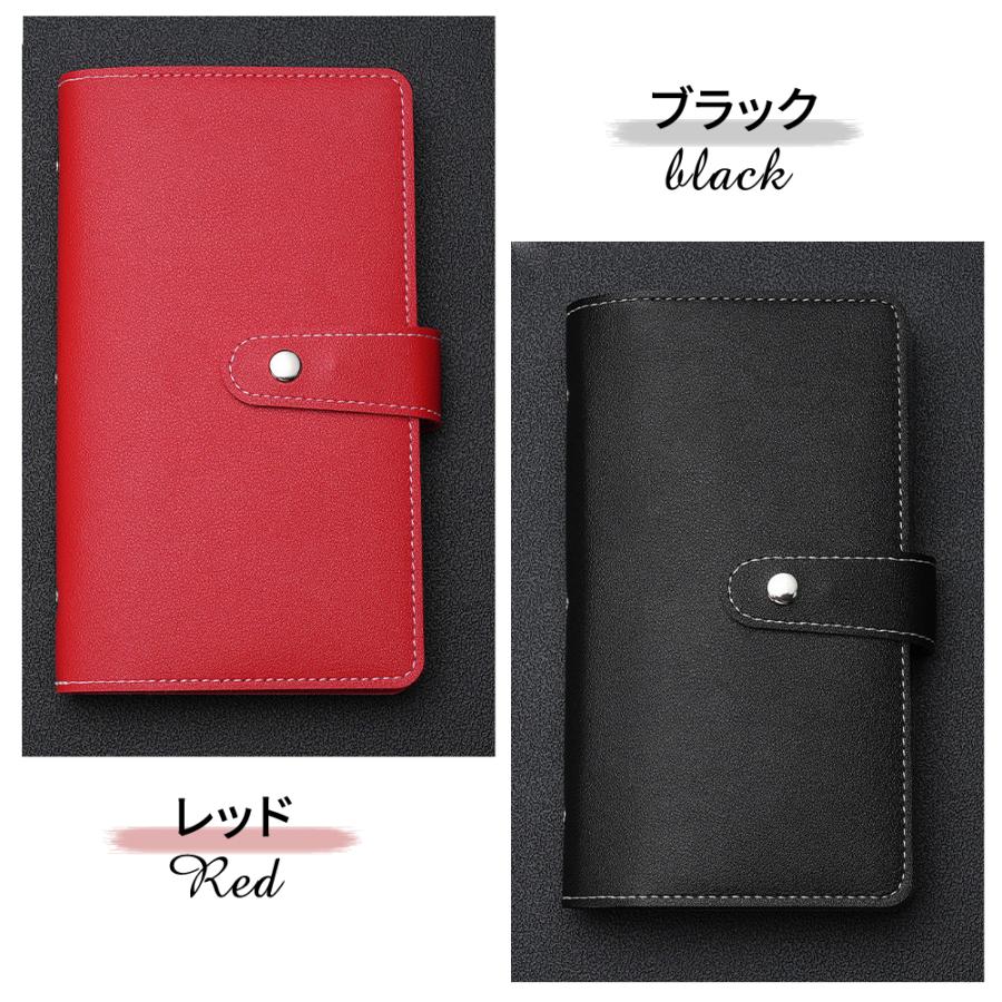 カードケース 96枚 大容量 薄型 スリム 軽量 手帳 2段階 調節 シンプル icカードケース クレジットカードケース ポイントカード メンズ レディース : cardcase96 ...