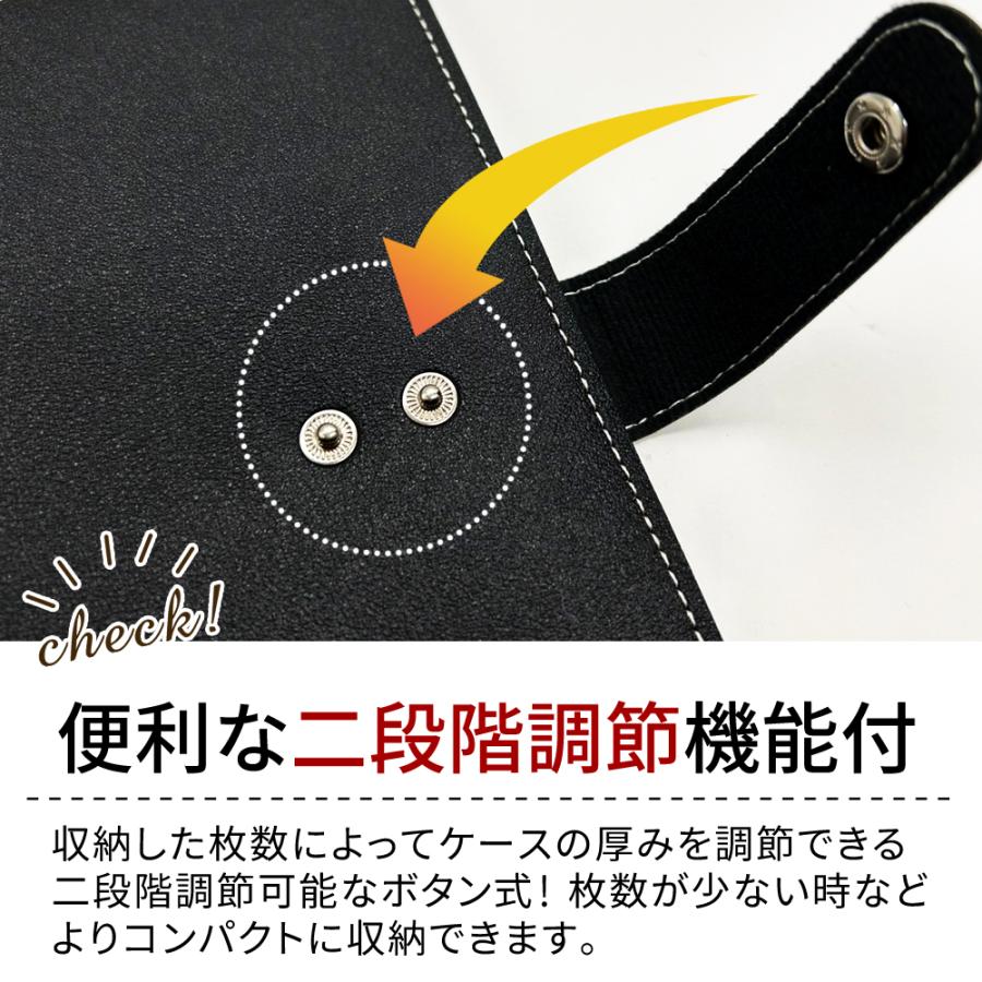 カードケース 96枚 大容量 薄型 スリム 軽量 手帳 2段階 調節 シンプル icカードケース クレジットカードケース ポイントカード メンズ レディース : cardcase96 ...