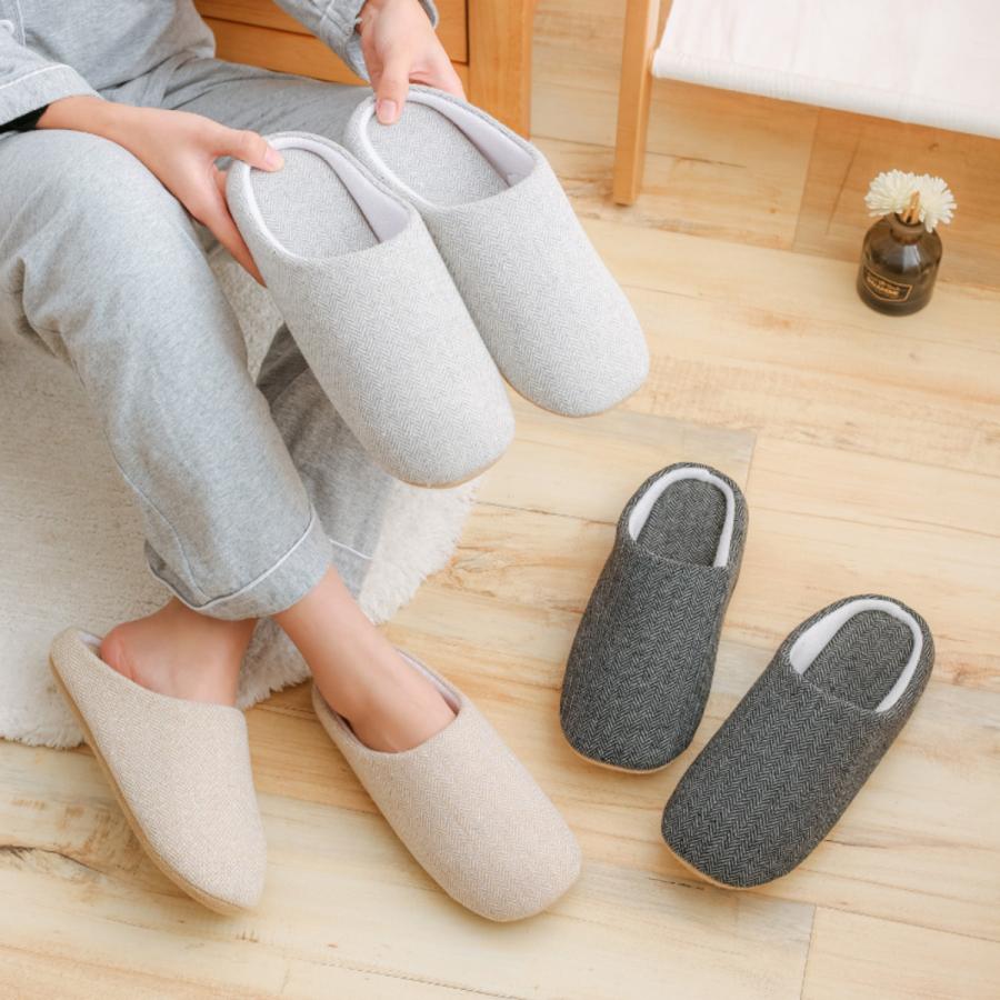 【2足以上購入で800円OFF、さらに3足以上1足ずつ400円OFF】 スリッパ 洗える ルームシューズ 定番 来客用 おしゃれ 洗える ...