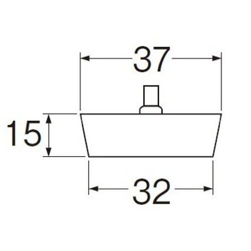 SANEI ゴム栓 バス用 クサリなし 外径37mm 高さ32mm H29F-37 : Septem Mare - 通販 - Yahoo!ショッピング