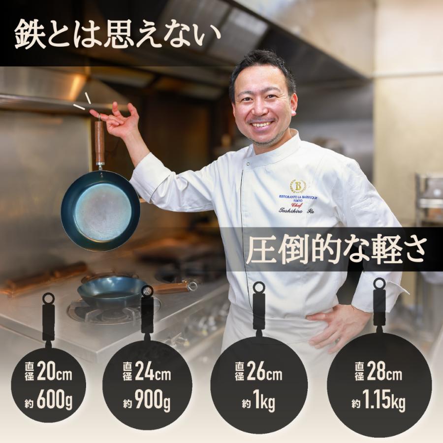鉄フライパン 20+26cm+蓋 軽い 油ならし不要 IH ガス 日本製 リストランテ ラ バリック トウキョウ監修 : バリューサークル - 通販 - Yahoo!ショッピング