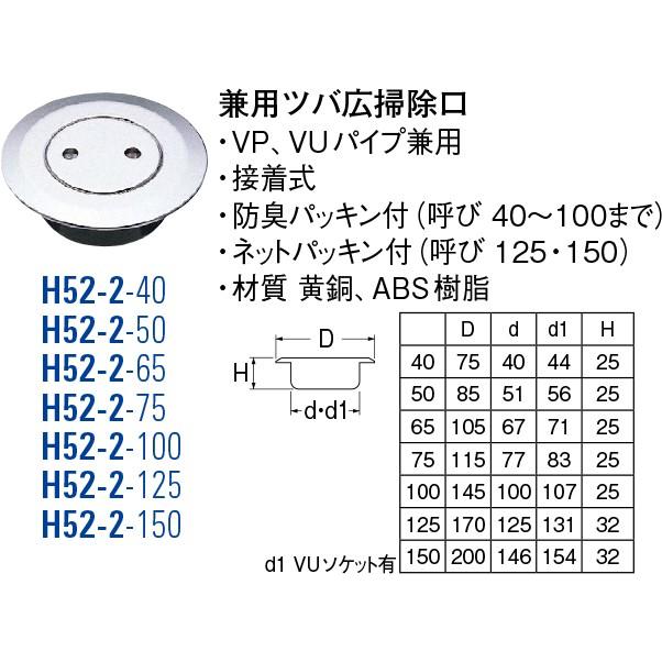 SANEI（水栓金具） 兼用ツバ広掃除口 H52-2-40 [30711391] SANEI 三栄水栓製作所 : コンパネ屋 Yahoo!ショップ - 通販 - Yahoo!ショッピング