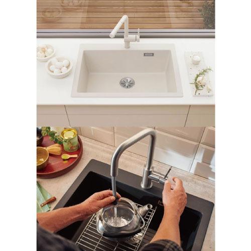 キッチンシンク PLEON 8 alu metallic アルメタリック [BLANCO-523045] W630×D400×H220mm ...