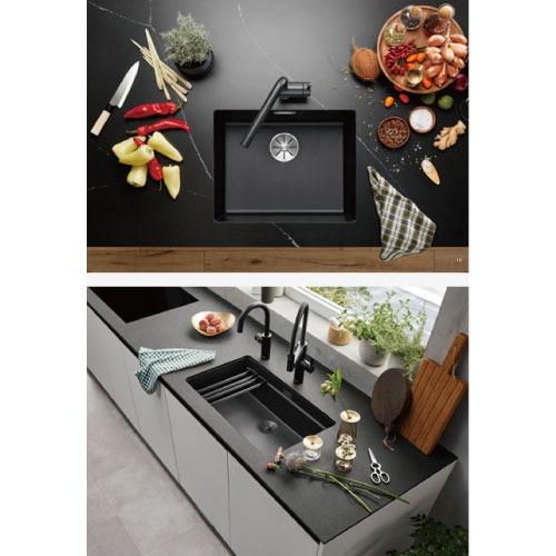 キッチンシンク SUBLINE 500-U anthracite アンスラサイト [BLANCO-523432] W500×D400× ...