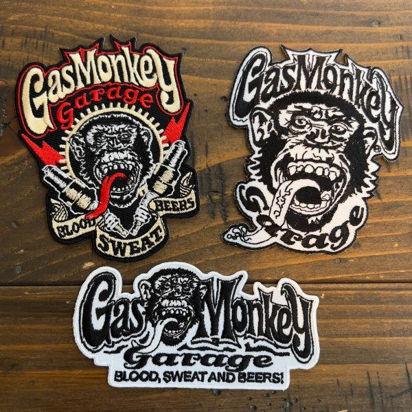 【3種】ガス モンキー ガレージ Gas Monkey Garage DALLAS TEXAS WAPPEN LOGO アイロンワッペン ...