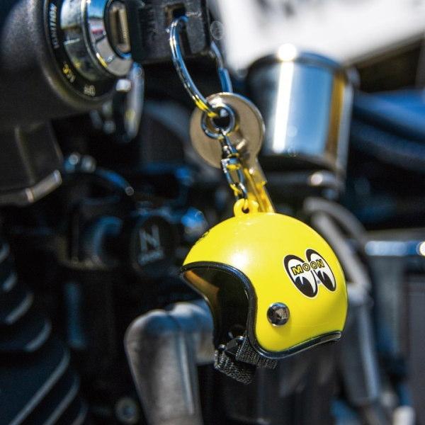 MOONEYES ムーンアイズ MOON Helmet Key Ring ムーン ヘルメット キーホルダー キーリング [MKR211YE ...