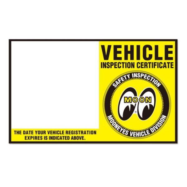 MOONEYES ムーンアイズ JCI ステッカー MOONEYES JCI Sticker 車検 シール 普通自動車用 DM254 2023 ...