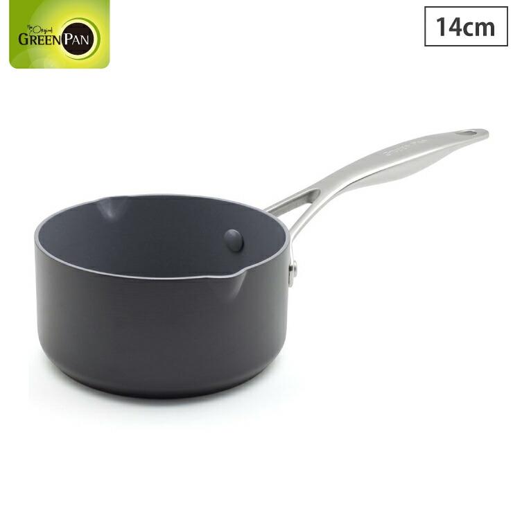 グリーンパン ヴェニス プロ ミルクパン 14cm IH対応 GREENPAN CC000657-001 片手鍋 IH セラミック アルミ PFOA : greenpan-vp ...