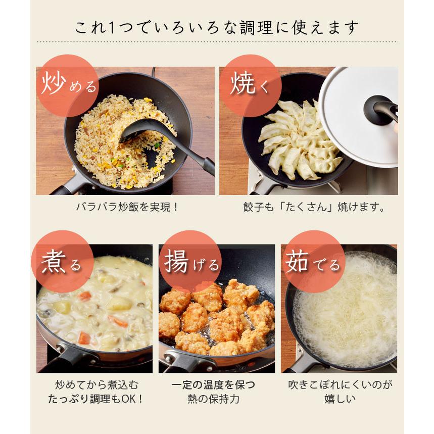 北陸アルミニウム まるっとパン 軽業 ガス火 蓋付き 24cm A-2751 ホクア フライパン キッチン用品 中華鍋 : クッキングクロッカ - 通販 - Yahoo!ショッピング