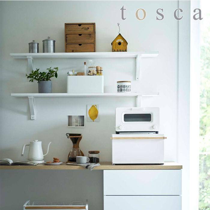 tosca（山崎実業） tosca トスカ ブレッドケース ホワイト 4376 山崎実業 パンケース キッチン 収納 トースターラック : クッキングクロッカ - 通販 - Yahoo!ショッピング