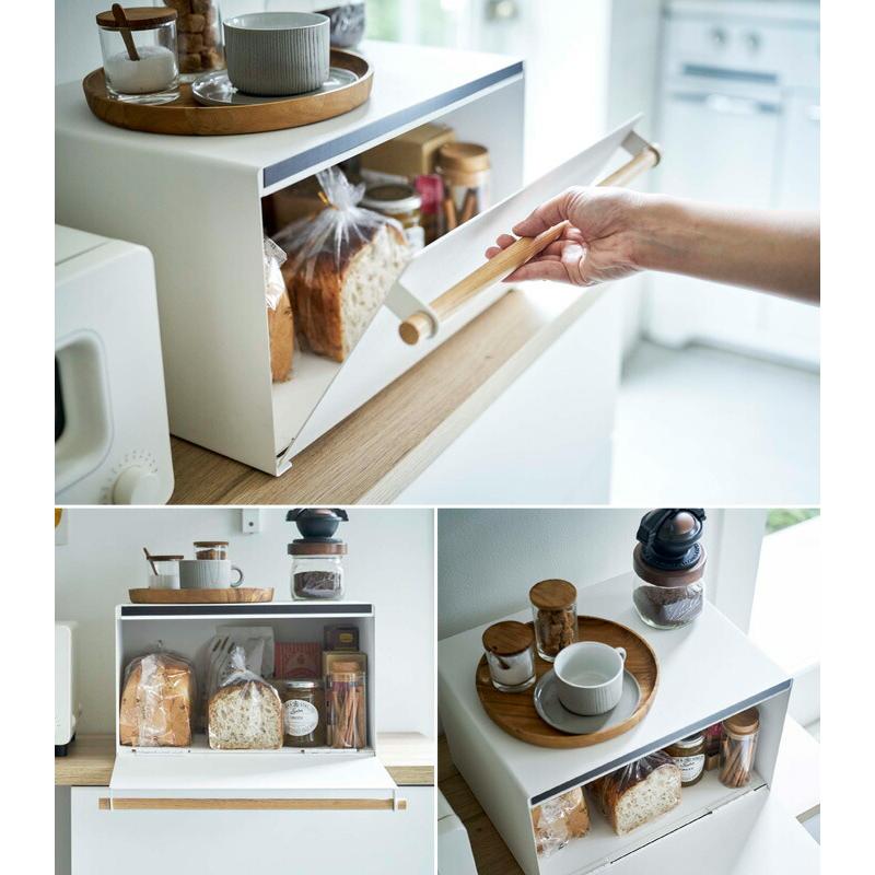 tosca（山崎実業） tosca トスカ ブレッドケース ホワイト 4376 山崎実業 パンケース キッチン 収納 トースターラック : クッキングクロッカ - 通販 - Yahoo!ショッピング