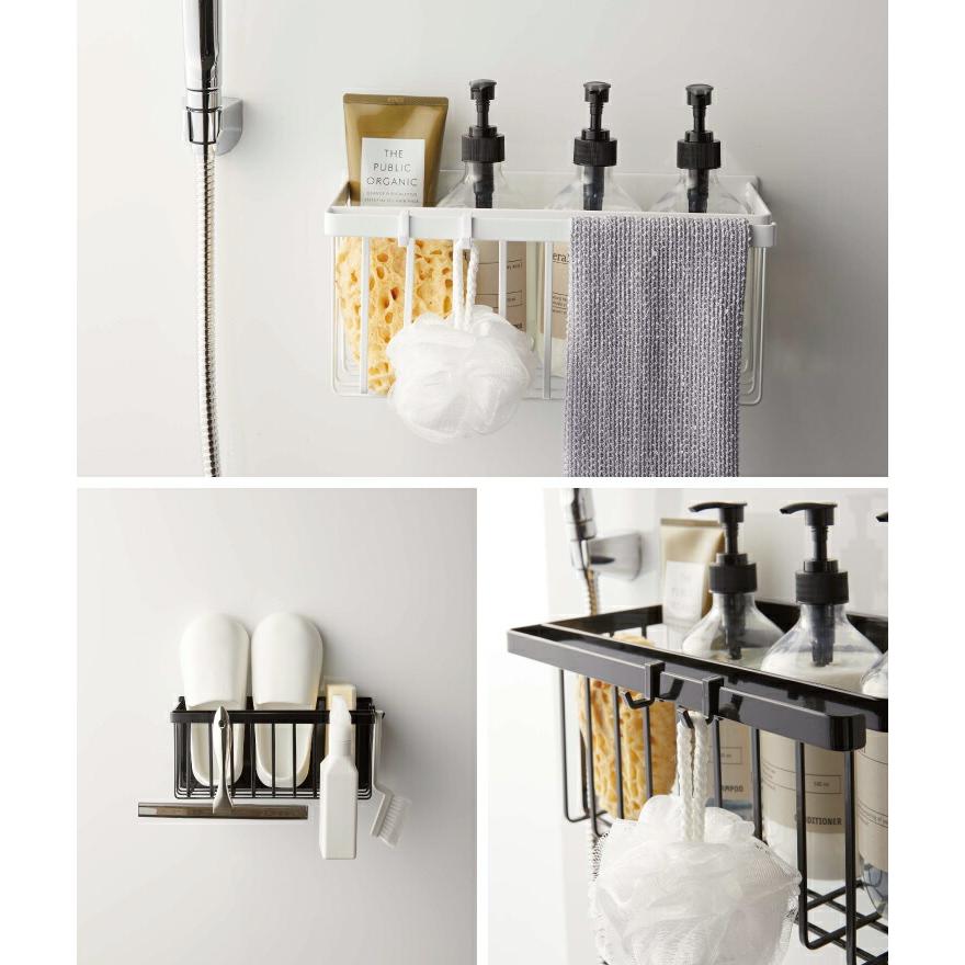 タワー マグネットバスルームバスケット タワー ホワイト 5542 ブラック 5543 山崎実業 tower yamazaki タオルラック バスラック 収納用品 バス収納 浴室収納 ...