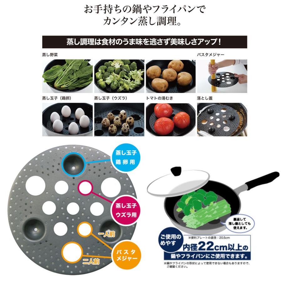 ウルシヤマ 便利プレート 20cm ステンレス 簡易パッケージ スチームプレート ウルシヤマ金属工業 umic 蒸しプレート 落し蓋 パスタメジャー 蒸し器 フ : クッキングクロッカ ...