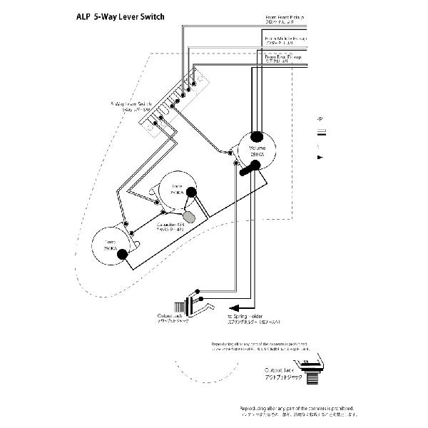 SCUD ALP-5W ALPHA レバースイッチ 5way ※ノブ無し 取付ビス付属 スカッド : クールハンド - 通販 - Yahoo ...