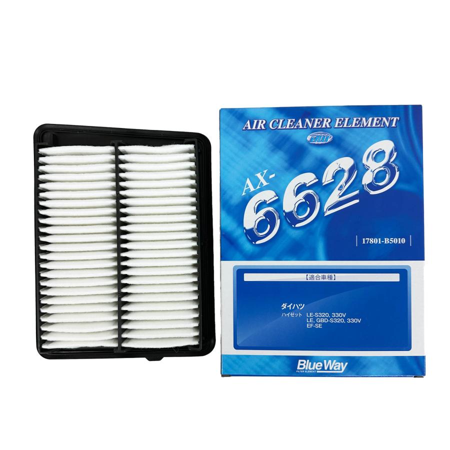 ハイゼット S320V S321V NA KF-VE エアーエレメント クリーンフィルター AX-6628 ブルーウエイ パシフィック ...