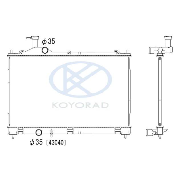 三菱 アウトランダー ラジエーター AT CVT用 GG2W GF7W GF8W 社外新品 コーヨーラド KOYO 複数有 要問い合わせ ...
