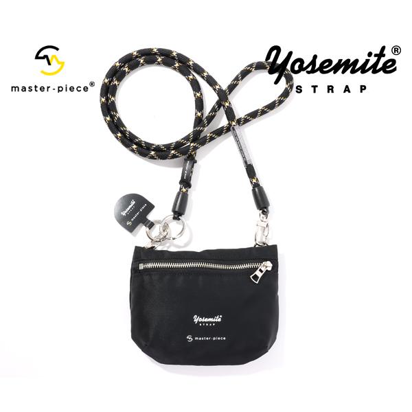 master-piece マスターピース YOSEMITE STRAP×master-piace モバイルストラップ ファスナーポーチ/ブラック メンズ 12433-ys2 master ...