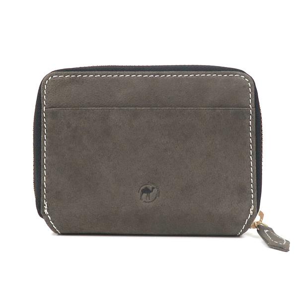 NELD ネルド ラウンドミドル財布/グレー メンズ ラクダレザー an279 NELD【選べるノベルティ付】 : クールキャット Yahoo!ショップ - 通販 - Yahoo!ショッピング