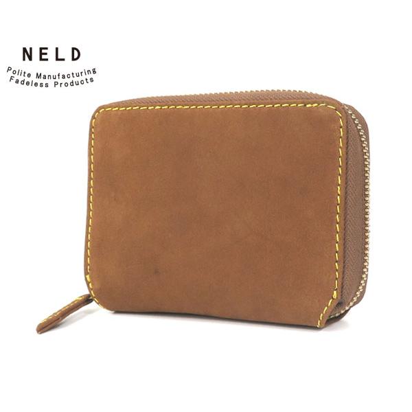 NELD ネルド ラウンドミドル財布/キャメル メンズ ラクダレザー an279 NELD【選べるノベルティ付】 : クールキャット Yahoo!ショップ - 通販 - Yahoo!ショッピング