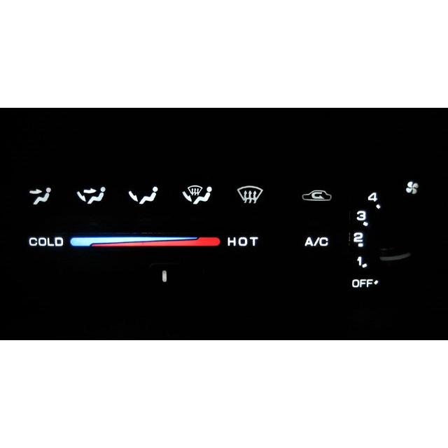 日産 RASHEEN ラシーン RFNB14/RHNB14/RKNB14(前期) マニュアルエアコンパネル照明用 LED 1台分セット！ NISSAN (日産) : クールファクトリー ...