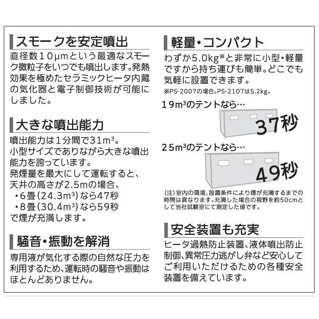 ダイニチ（Dainichi） PS-2007 ポータースモーク ボトルセット方式（1リットル）スモークマシン : coordiroom ヤフー ...