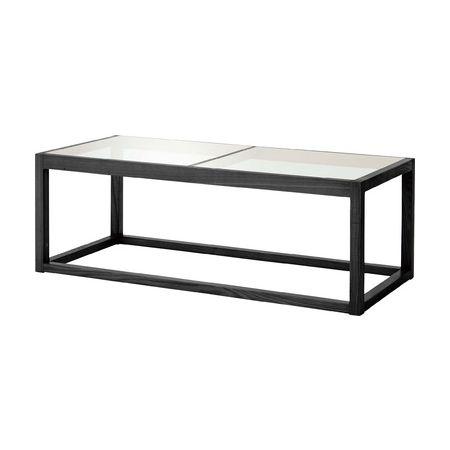 東谷 RTO-111BK ガラステーブル W110×D50×H38 [♪] : coordiroom ヤフー店 - 通販 - Yahoo!ショッピング