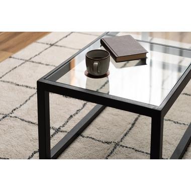 東谷 RTO-111BK ガラステーブル W110×D50×H38 [♪] : coordiroom ヤフー店 - 通販 - Yahoo!ショッピング