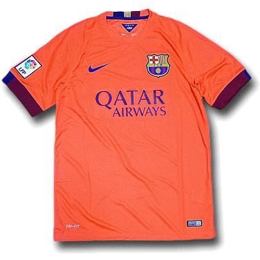 NIKE 【ナイキ】2014/15バルセロナ アウェイ 半袖ユニフォーム NIKE 【ナイキ】2014/15バルセロナ アウェイ 半袖ユニフォーム