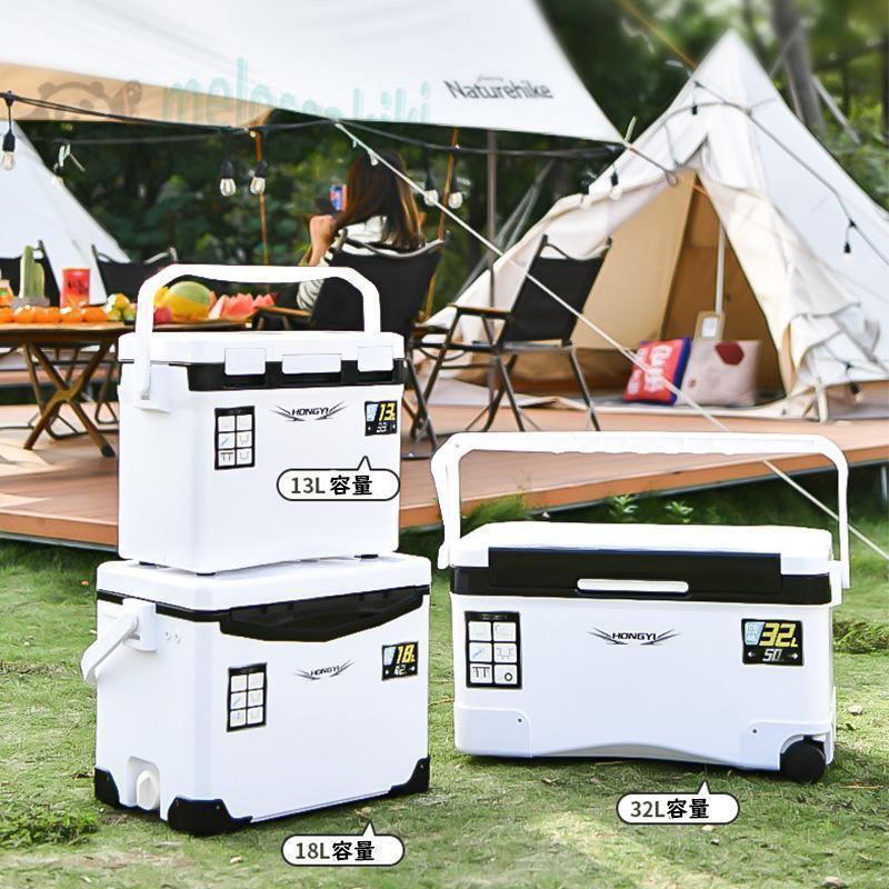 釣り用クーラーボックス 大容量32/48/60/70L 座れる頑丈マッスルボディ 防水 断熱材 ハンドル/水栓/肩ベルト/キャスター付き 釣り 保冷力72h 白￥u0026黒 : 元の銅屋 ...