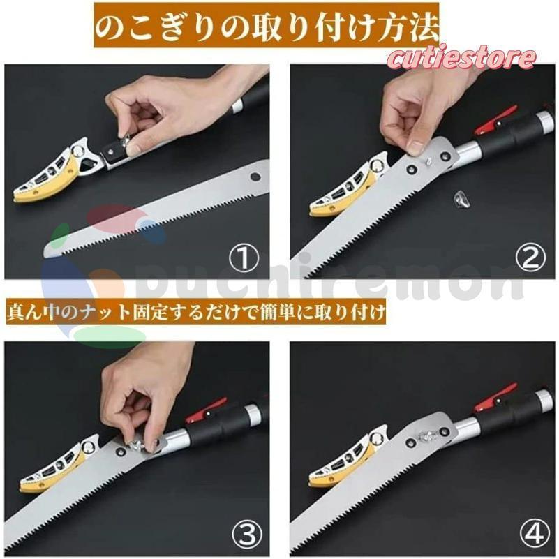 高枝切りバサミ 3m 4m 5m 伸縮式高枝切鋏 鋸付き 伸縮式 剪定鋏 高枝鋏 高枝用 SK5 高所 園芸用はさみ 太枝切鋏 枝切り 枝分け 高枝切り鋏 万能はさみ : 元の銅屋 - 通販 ...
