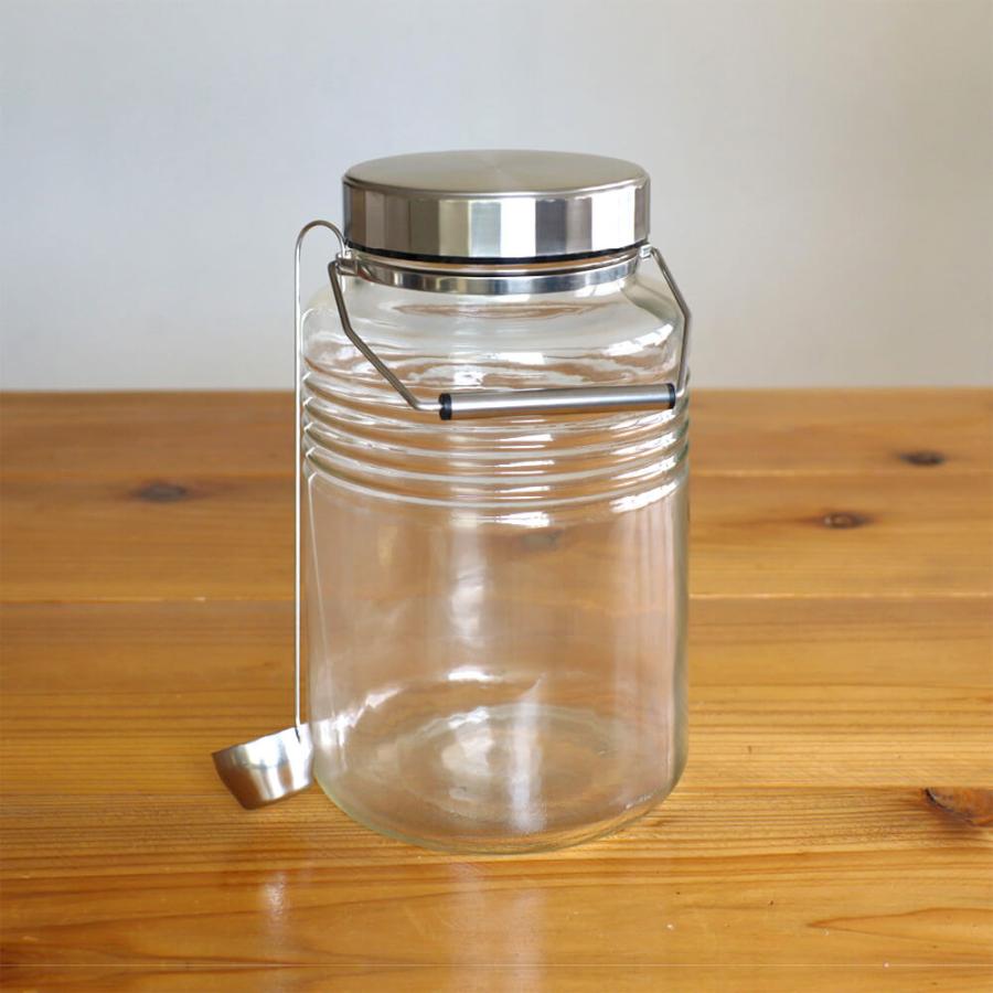 ADERIA MCコンテナー 4L 保存容器 ガラス瓶 ピクルス 梅酒 果実酒 フルーツシロップ 乾物 コーヒー 米 保存 容器 手作り : 豊かなくらしの道具店 のレンYahoo!店 ...
