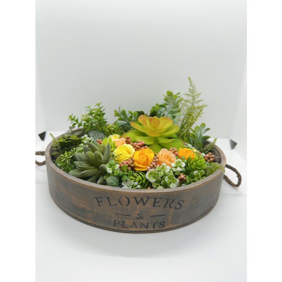 カントリー雑貨 多肉植物アレンジ インテリア雑貨 置き物 ギフトラッピング付 お祝い 送料無料 薔薇 黄色薔薇 造花置き物 お買い得品 : 花と雑貨オリィーブ - 通販 - Yahoo!ショッピング