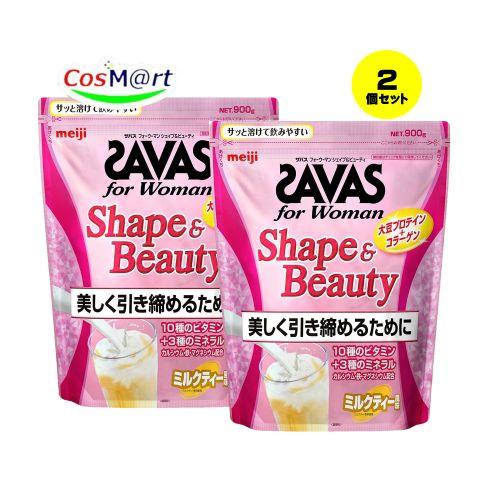ザバス 【2個セット】 明治 ザバス(SAVAS) for Woman シェイプ&ビューティ ミルクティー風味 900g (4902777308609-2) : CosM@rtPlus ...