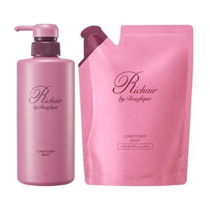 BENEFIQUE 資生堂 リシェール バイ ベネフィーク コンディショナー モイスト 400g レフィル 300g セット SHISEIDO ...