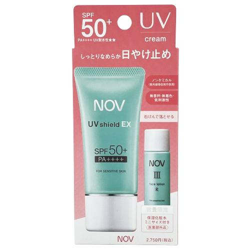 NOV ノブ UVシールド EX 30g ＋ 保湿化粧水ミニサイズ 20ml 限定セット lb クリームタイプ SPF50+ PA++++[9331] メール便無料[B][BP3 ...
