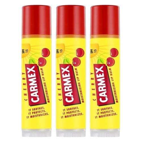 Carmex CARMEX カーメックス クラシック リップバーム スティック 4.25g×3本セット チェリー SPF15[3622] メール便無料[A][TN100] : コスメティック ...