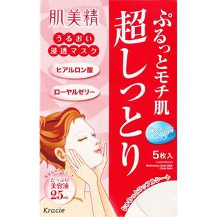 肌美精 うるおい浸透マスク 超しっとり5枚入り : コスメパラダイス - 通販 - Yahoo!ショッピング
