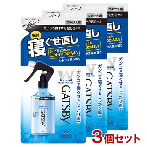 GATSBY ギャツビー(GATSBY) 寝ぐせ直しウォーター 詰替用 250ml×3個セット マンダム(mandom) 送料無料 : コスメボックス - 通販 - Yahoo!ショッピング
