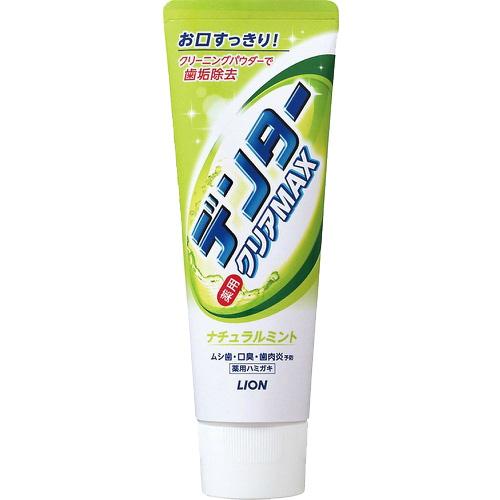 デンタークリアマックス デンタークリアMAX ナチュラルミント 140g 薬用ハミガキ 歯磨き粉 医薬部外品 ライオン(LION) : コスメ ...