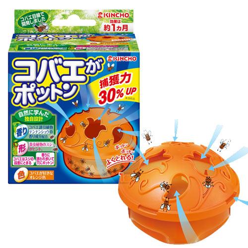 KINCHO キンチョウ(KINCHO) コバエがポットン 置くタイプ ハエ取り 害虫駆除 台所 生ゴミ 厨房 金鳥 キンチョー : コスメ ...